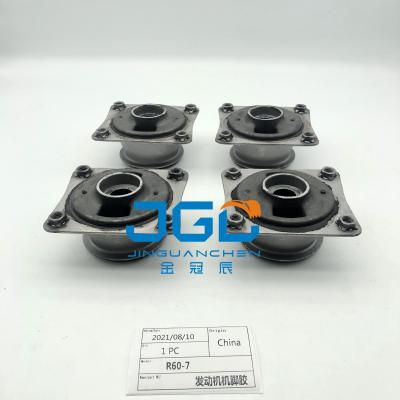China Engine Parts Rubber Mountings R60-7 Excavator Engine Mount Rubber Cushion for sale