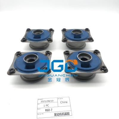 China High Quality Engine Parts Rubber Mountings R60-7 Excavator Engine Mount Rubber Cushion for sale