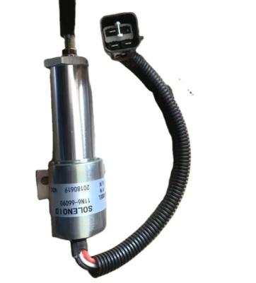 China 24v Hydraulic Stop Solenoid Original 11N6-66090-24 Excavator Fuel Stop Shutdown Solenoid Engine Parts for sale