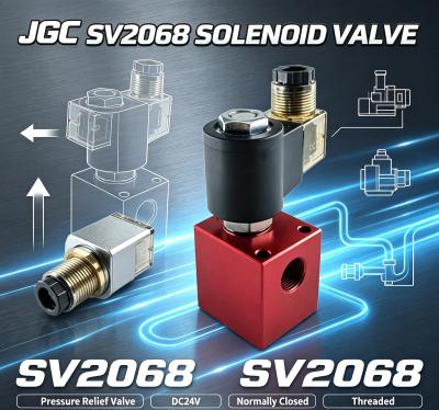 China SV2068  Hydraulic Solenoid Ball Valve Pressure Relief Valve Threaded Cartridge DC24V Normally Closed Pressure Maintaining Valve for sale