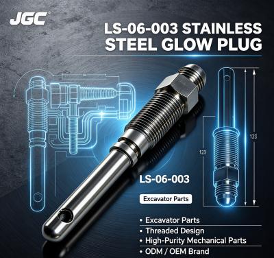 China LS-06-003   Customized High-Purity Mechanical Parts Excavator Parts Threaded Stainless Steel Glow Plug Model ODM/OEM Brand for sale