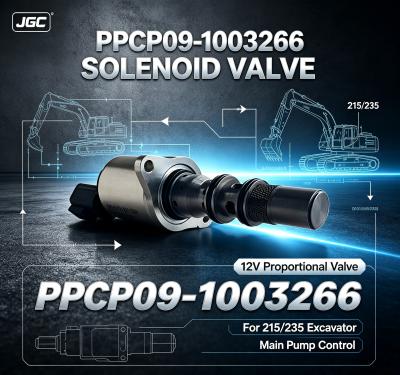 China PPCP09-1003266 12V High-Strength Steel Proportional Solenoid Valve for 215/235 Excavator Main Pump for sale
