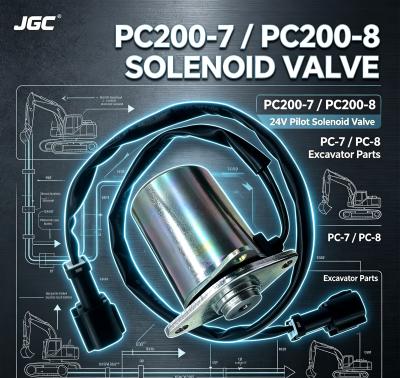 China PC-7 PC-8   Excavator Parts for PC200-7 PC200-8 Solenoid Valve  Pilot Solenoid Valve 24V for sale