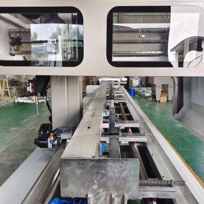 China Hochpräzisions-Aluminium 4-Achsen-CNC-Bohr-Fräsen-ATC-Bearbeitungszentrum Fenster-Türmachmaschine mit rotierender Spindel zu verkaufen