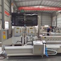 China 600mm CNC Double Mitre Cutting Saw with Printing Function 4200mm Cutting Length for sale