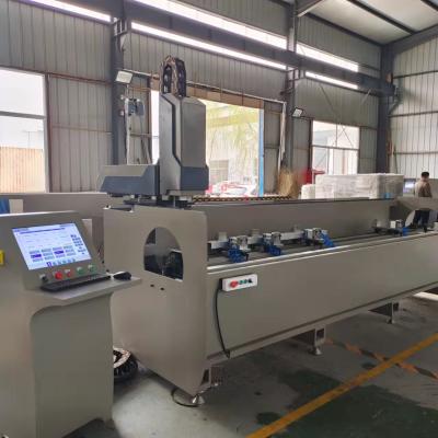 중국 작업대 +-90' 전환 알루미늄 윈도우 프로파일 CNC 드릴링 분쇄 기계류 판매용