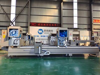 China 6000mm CNC Double Head Mitre Saw 45 Degree Upvc Window Frame Cutting Machine for sale