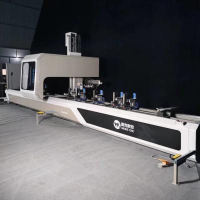 중국 알루미늄 커튼 벽 윤곽 처리를 위한 6500 밀리미터 4 주축 Cnc 머시닝센터 CNC 기계 판매용