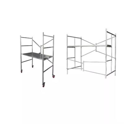 Cina Scaffalature mobili industriali in lega di alluminio Set di scala doppia Porta pieghevole Cornice di ferro in alluminio in vendita