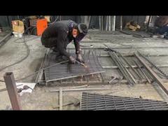 Customized Galvanized Steel Grating 25mm 30mm Galvanized Walkway Grating