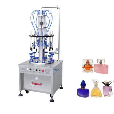 China 10 Heads Filling Machine for Perfume Liquid Negative Pressure Stainless Steel 316L for sale