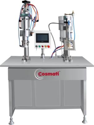 China Aerosol Spray Cans Filling Machine Semi Automatic 30-300ml Filling Range for sale