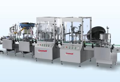 China Automatic aerosol body spray filling line can spray filling capping machine for sale