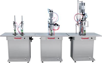 China Separate Type Aerosol Filling Machine Semi auto Spray Filling Machine for sale