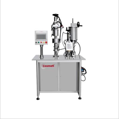 China Semi automatic Oxygen Gas Fresh Air spray paint aerosol cans filling machine for sale