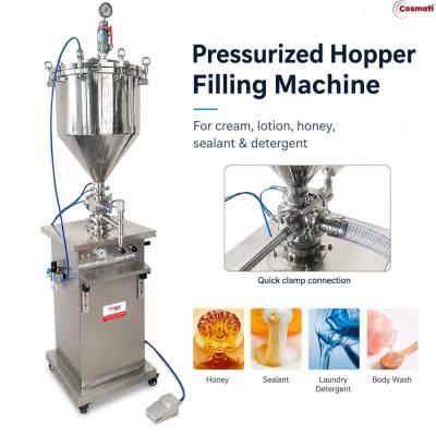 China Pressurized Cosmetic Filling Machine Lip Gloss Mascara Gel Single Nozzle Filler for sale