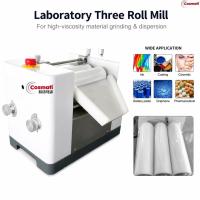 China Laboratory Ceramic Three Roll Mill for High Viscosity Material Grinding for sale
