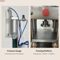 China Semi Automatic Eyeshadow Powder Press Machine Face Blush Cosmetic Compactor for sale