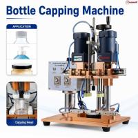 China Semi Automatic Four Wheel Screw Capping Machine Pump Bottle Jar Lid Capper for sale