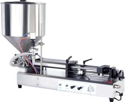 China Semi-automatic Horizontal Pneumatic Liquid Filling Table Top Filling Machine for sale