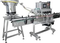China Full automatic capping machine with cap feeder, cap screwing machines for sale