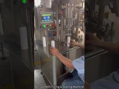 Semi-automatic bov aerosol filling machine