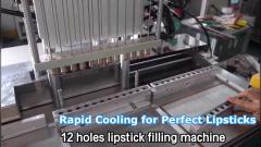 12 holes lipstick filling machine