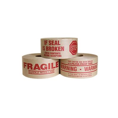 Cina Nastro adesivo gommato stampato fragile su ordinazione di carta kraft di BSCI Brown per imballare in vendita