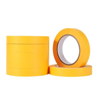 Cina i pittori di mascheramento dell'oro di industriale di 12mm-72mm legano la protezione con un nastro ad alta temperatura della verniciatura a spruzzo in vendita