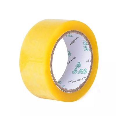 Cina Yellow Brown Custom Waterproof Acrylic Bopp Single Sided Pressure Sensitive Adhesive Tape in vendita