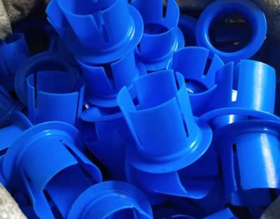 Cina 50mm Stretch Winding Hand Guard Film Puller 2 Inch Pull Film Ring Blue Color in vendita