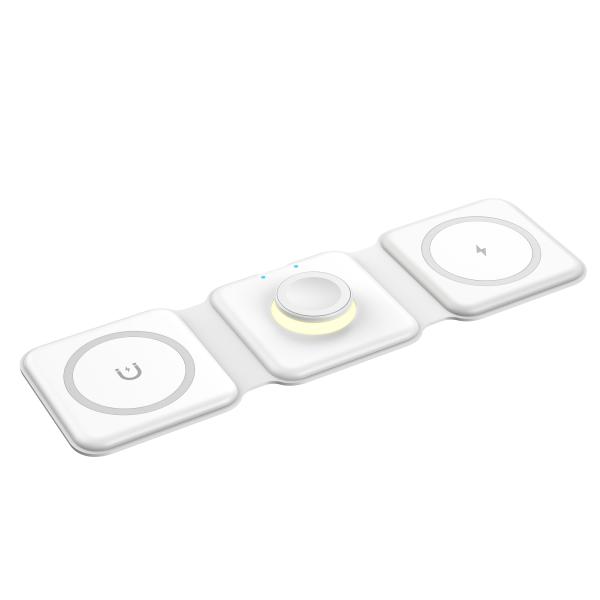 Quality Qi Magnetic Folding Wireless Charging Night Light 15W For Earphone Watch for sale
