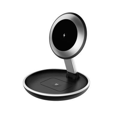 Chine Magnétique 3 en 1 support de charge sans fil pliable 15W avec moule privé à vendre