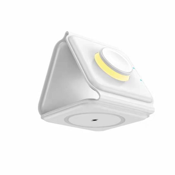 Quality 3 In 1 Magnetic Wireless Charging Night Light 121g Fast Charger 15W for sale