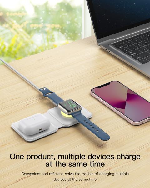 Quality Warmer Night Light 2 In 1 Wireless Charging Station Fast Magnetic 98g 15W for sale