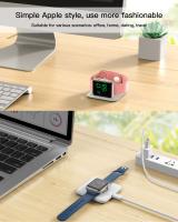 China Plastic Wireless Apple Smartwatch Charger 5V 1A with 1m Type-C Cable for sale