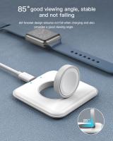 China Custom Logo Apple Watch Wireless Charger 5V 1A Private Mold for sale