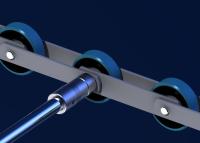 China Pitch 135.73 Escalator Step Chain CNAS Escalator Solid Axles for sale