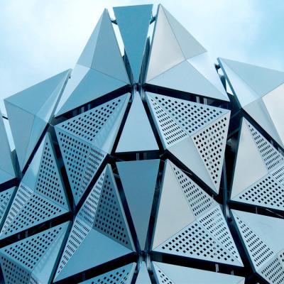 Cina Pannelli murali in alluminio personalizzati in 3D per decorazioni / rivestimenti di facciate di edifici in vendita