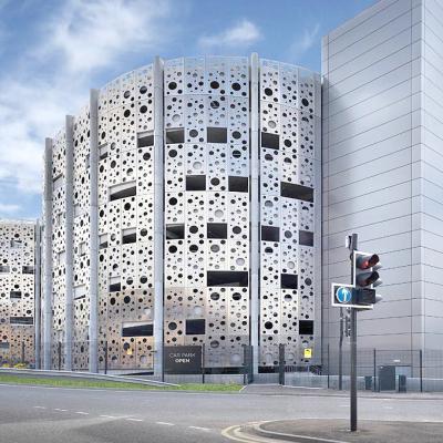 China Poedercoating geperforeerd geperforeerd metalen wandpaneel voor overheidsgebouwen Te koop