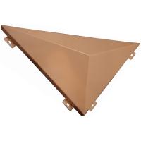 China Triangle Shape 3D Surface Aluminum Sheet 0.8mm Customized Building Decoration Panel for sale