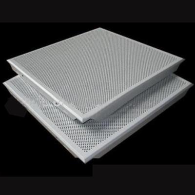 China 0.5mm 0.6mm 0.7mm 0.8mm 1.0mm Aluminium plafondplaat 300x300mm Of 600x600mm Te koop
