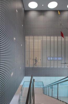 China Aluminum Solid Panel Metal Perforated Solid Panel Aluminum Curtain Wall for sale