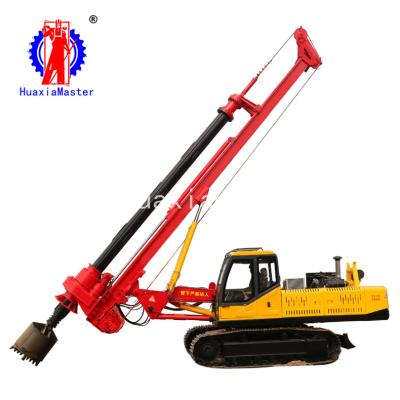 China 22 meters crawler square pipe rotary pile driver,crawler drilling machine,China portable drilling rig, for sale