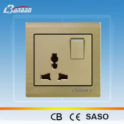 China LK5047 1gang+3 hole universal socket for sale