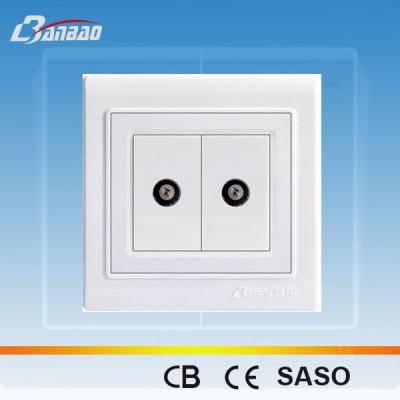 China LK4022-B PC flush type double Television signal socket for sale