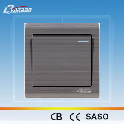 China LK6001 1gang 1way brush panel switch for sale