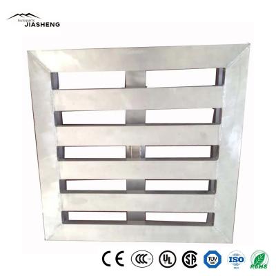 China Heavy Duty Aluminum Pallet Light Weight 2 Way Entry Pallet Stackable for sale