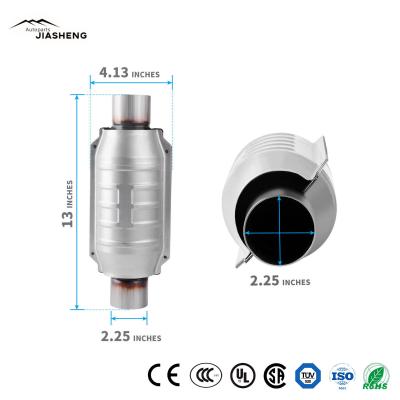 中国 ユニバーサル 2.25 ′′ 入口/出口 触媒 自動車 エンジン 変換器 供給 自動車 ユニバーサル 自動 触媒 変換器 販売のため