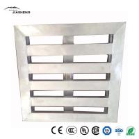 China Heavy Duty 4 Way Steel Pallet 1100x1100mm 2000kg Capacity for Warehouse Racking Systems for sale